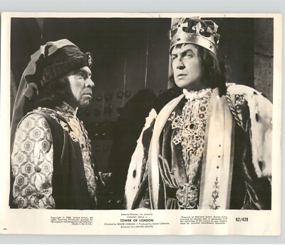 HOLLYWOOD Actor VINCENT PRICE 'Tower of London' FILM 1962 Press Photo ...