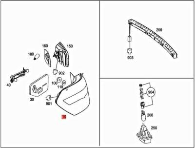 Genuine MERCEDES W212 E-CLASS W212 Rear lamp combination 2129061303 | eBay