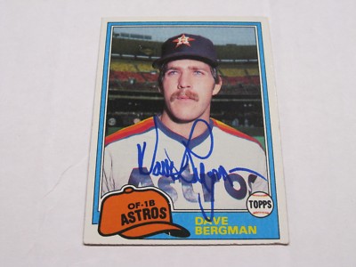 Dave Bergman Topps Autographed Baseball Card | eBay