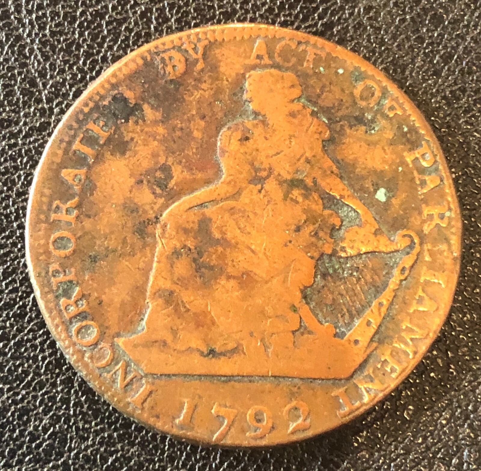 1792 Great Britain 1/2 HALF Penny CONDOR TOKEN World Coin | eBay