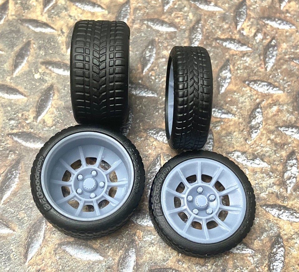1/24 Scale: 21/20 Inch “Vector” Wheels With Wide Rear Street Tires ...