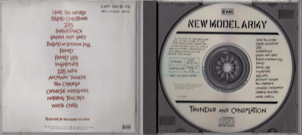 New Model Army - Thunder and Consolation (CD, Mar-1989, Capitol/EMI ...