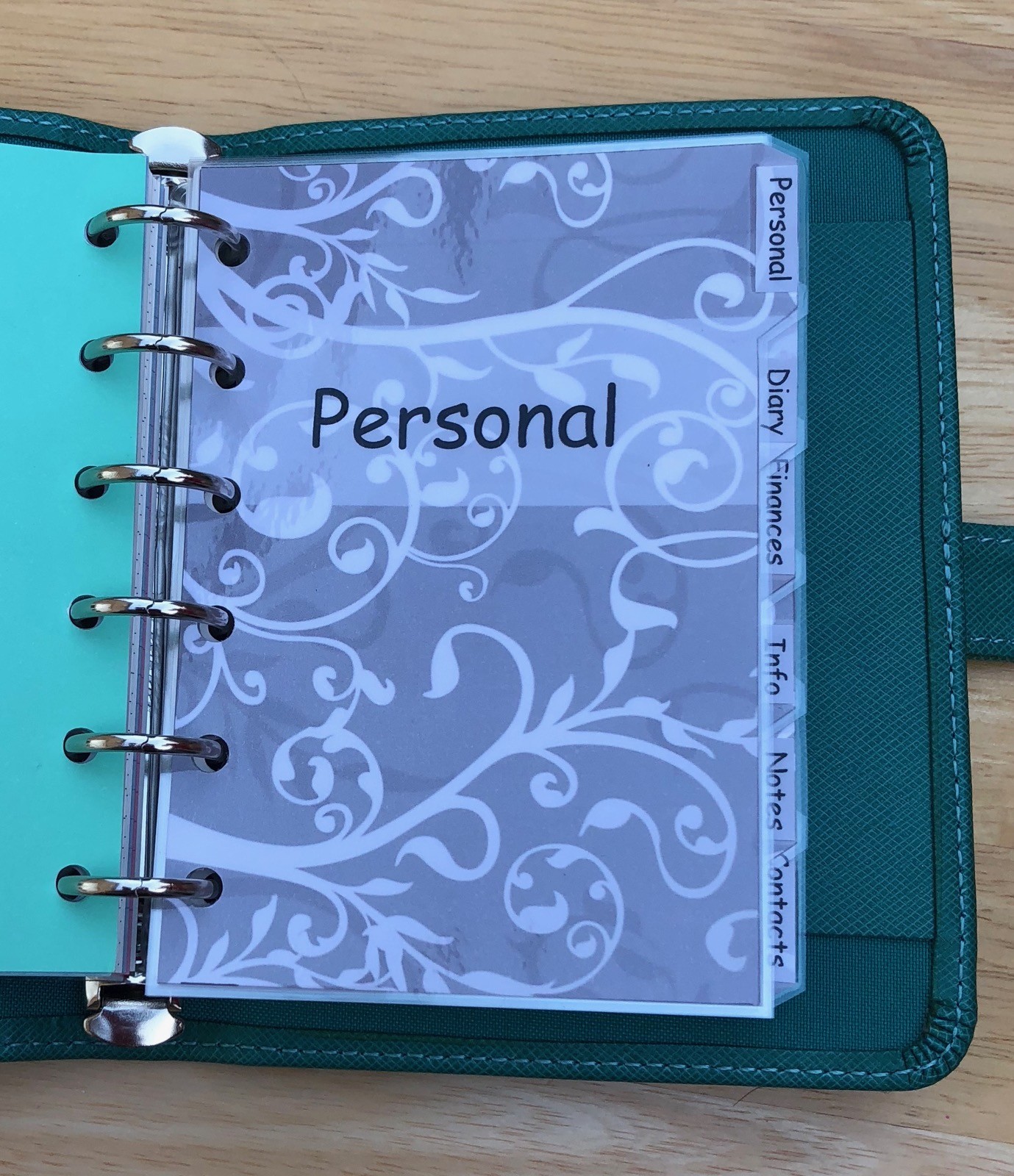 Filofax Pocket Organiser - Stunning Silver Labelled Dividers - Fully ...