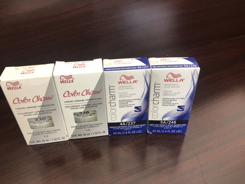 Wella Color Charm Permament Liquid Color 4A, 5A, 336 X2. 42mL (Pack Of ...