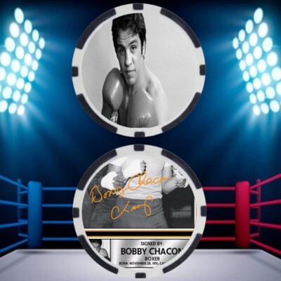 BOBBY CHACON - BOXING HALL OF FAME - POKER CHIP - ***SIGNED/AUTO*** | eBay