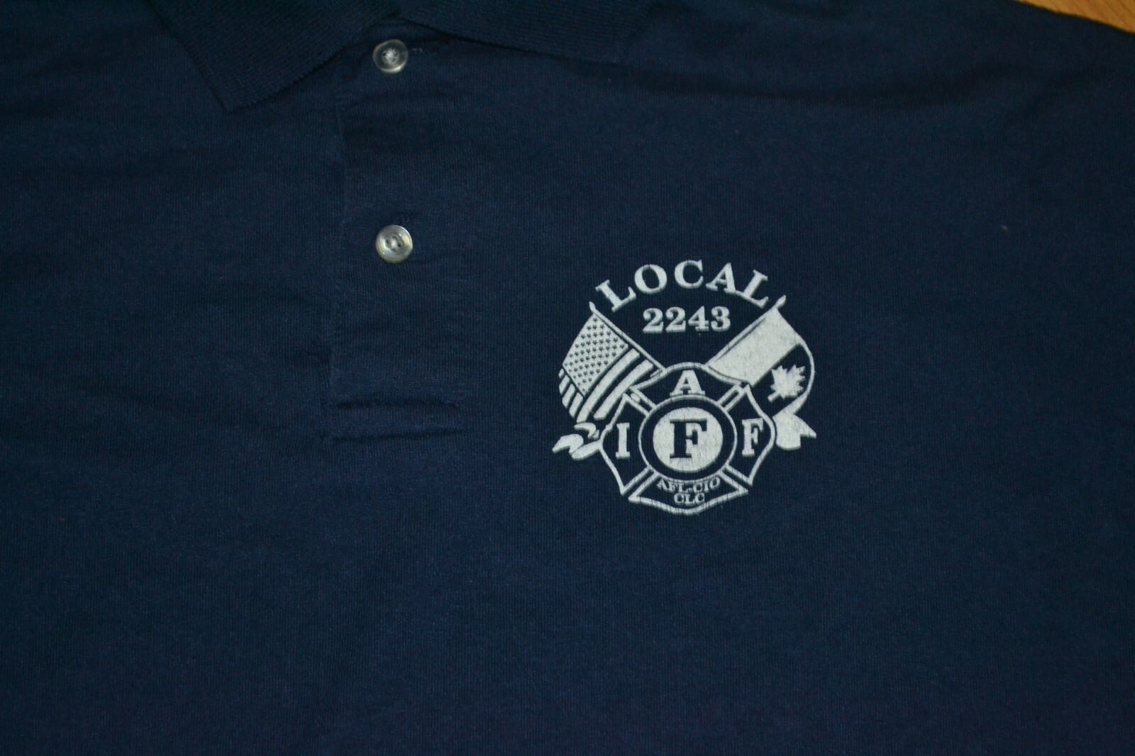 Sylvania OH Firefighter Local 2243 IAFF Union Long Sleeve Polo Shirt ...