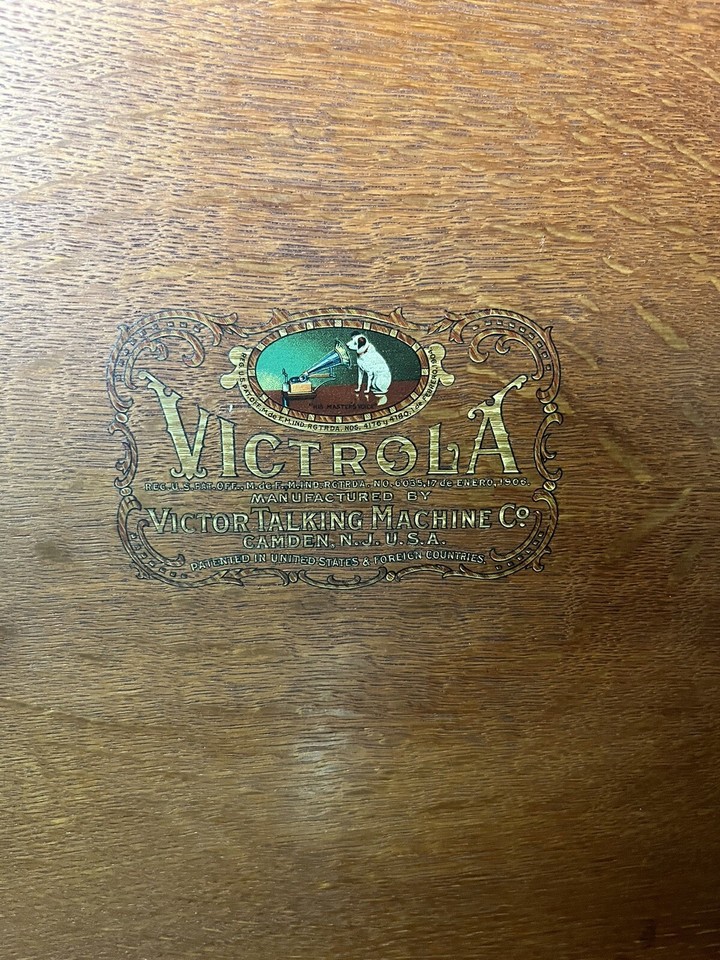 Antique VICTOR VICTROLA PHONOGRAPH VV-XIV 239532 TALKING MACHINE Record ...