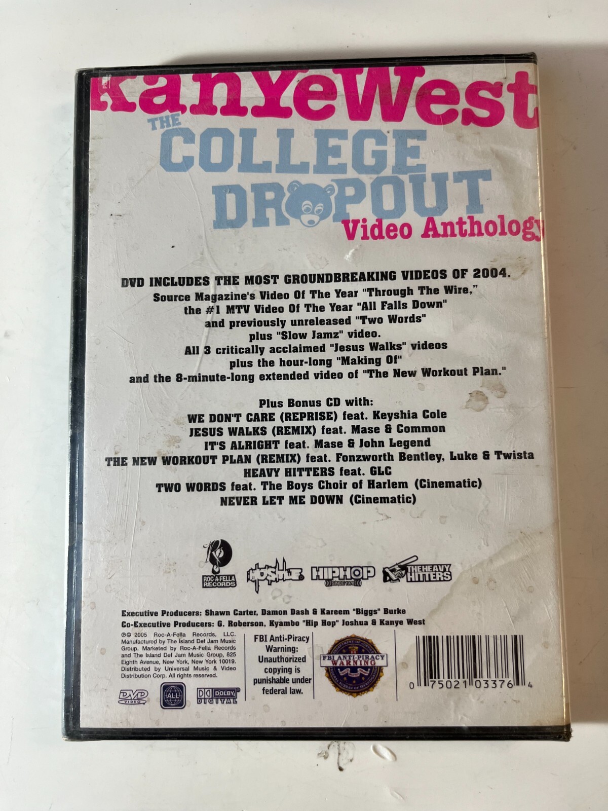 Kanye West - The College Dropout Video Anthology (DVD, 2005) for sale ...