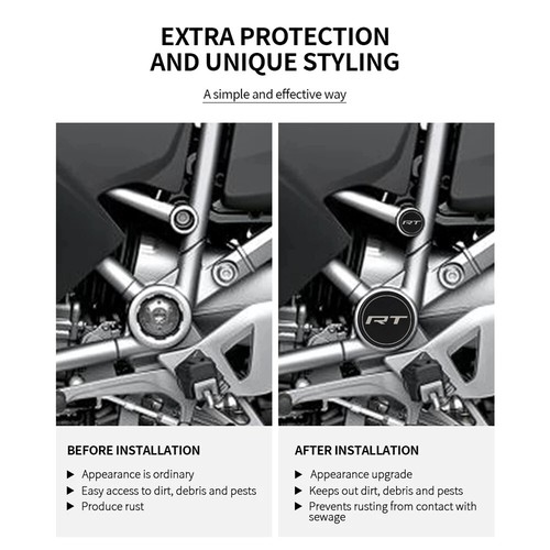 Motorcycle Frame End Caps Plug Cap For BMW R1250RT 19-20 R1200RT 14-18 ...