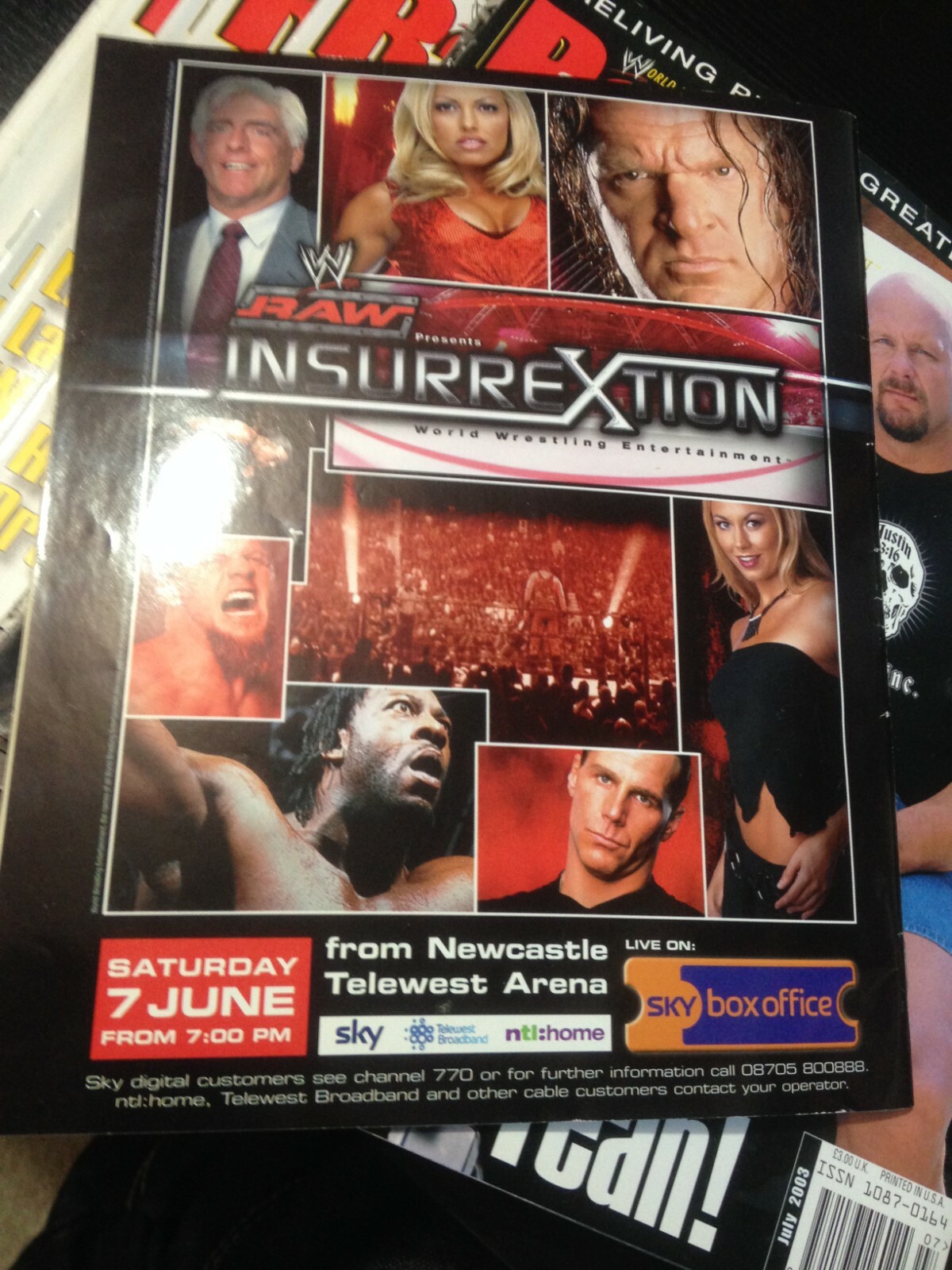 WWF WWE RAW Magazine JUNE 2003 Sable Diva + Poster | eBay