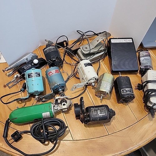Lot Of Sewing Machine Motors And Misc Parts UNTESTED FOR PARTS OR ...