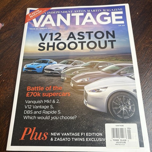 Vantage Aston Martin Magazine No 33 Spring 2021 V12 Vantage S, Vanquish ...