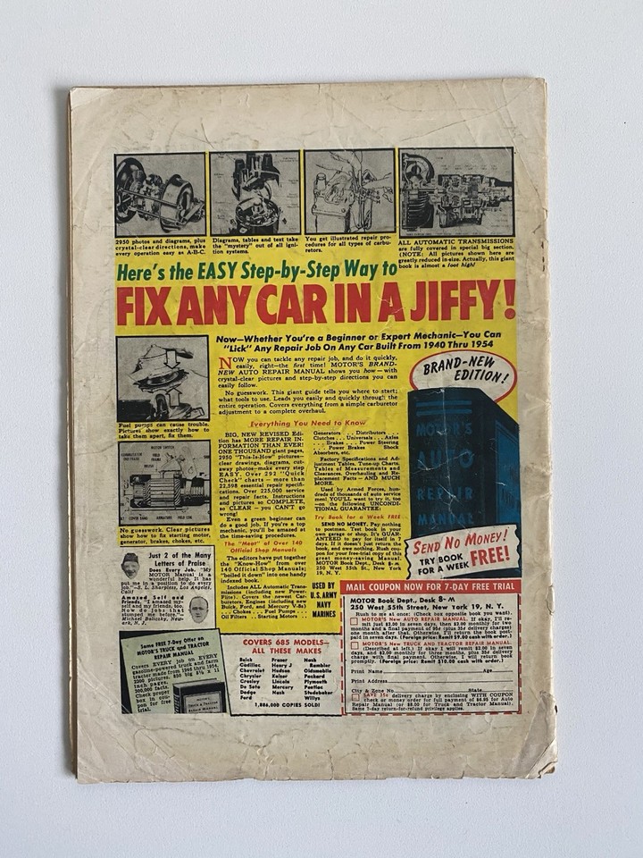 SUB-MARINER #37 G/VG 1954 Atlas Timely Comics Everett Maneely Cover Pre ...