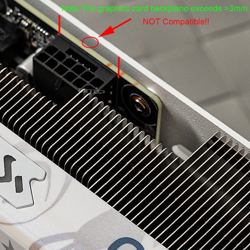 16Pin GPU Adapter, (12+4) Male to Female Extender 12VHPWR 180 Degree ...