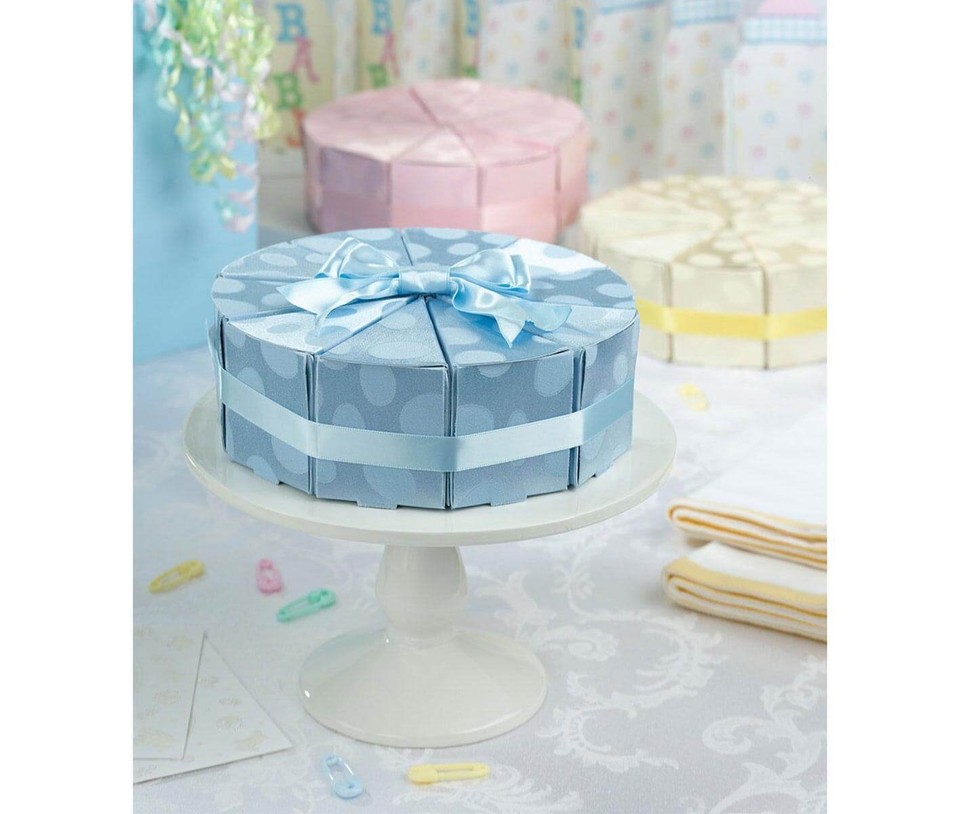 10 Blue Cake Slice Boxes | eBay