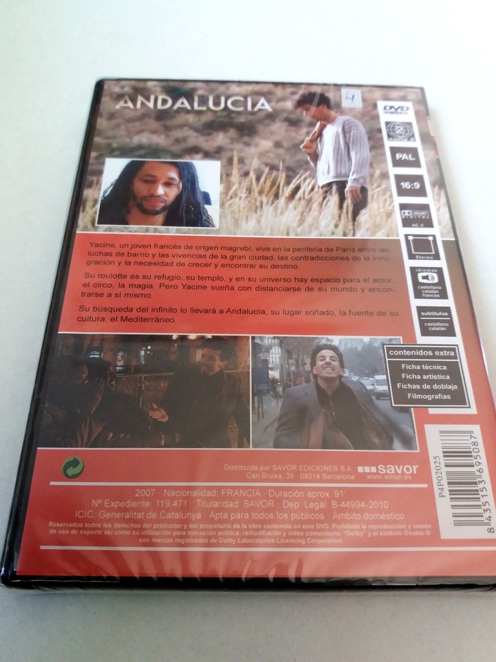DVD "ANDALUCIA" PRECINTADO SEALED ALAIN GOMIS IRENE MONTALA XAVIER ...