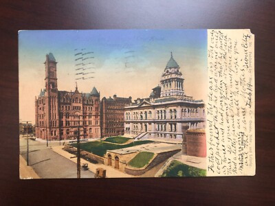 Postcard City Hall, Bee Building and Court House, Omaha, Nebraska ...