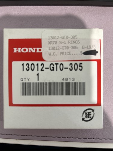 Honda New OEM Piston Ring Set 13012-GT0-305 win2 | eBay