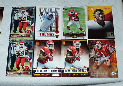 DEANTHONY THOMAS - Running Back - Kansas City Chiefs - 8 Assorted Lot ...
