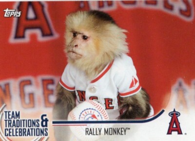 2018 TOPPS BASEBALL TRADITIONS & CELEBRATIONS RALLY MONKEY LOS ANGELES ...