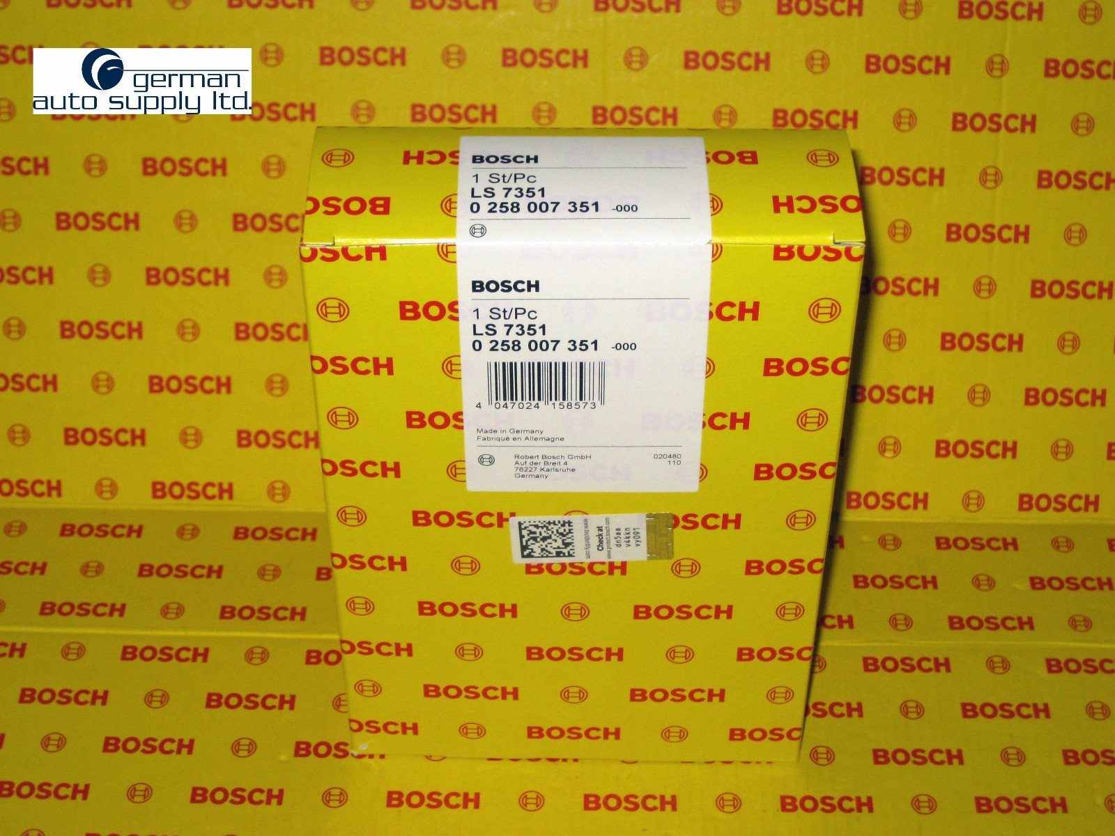 Audi, Volkswagen Oxygen Sensor - BOSCH - 0258007351, 17351 - NEW OEM VW ...