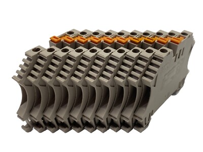 Weidmuller 1855610000 WTR 2.5 Terminal Block 2.5mm 24A 500V LOT OF 10 ...