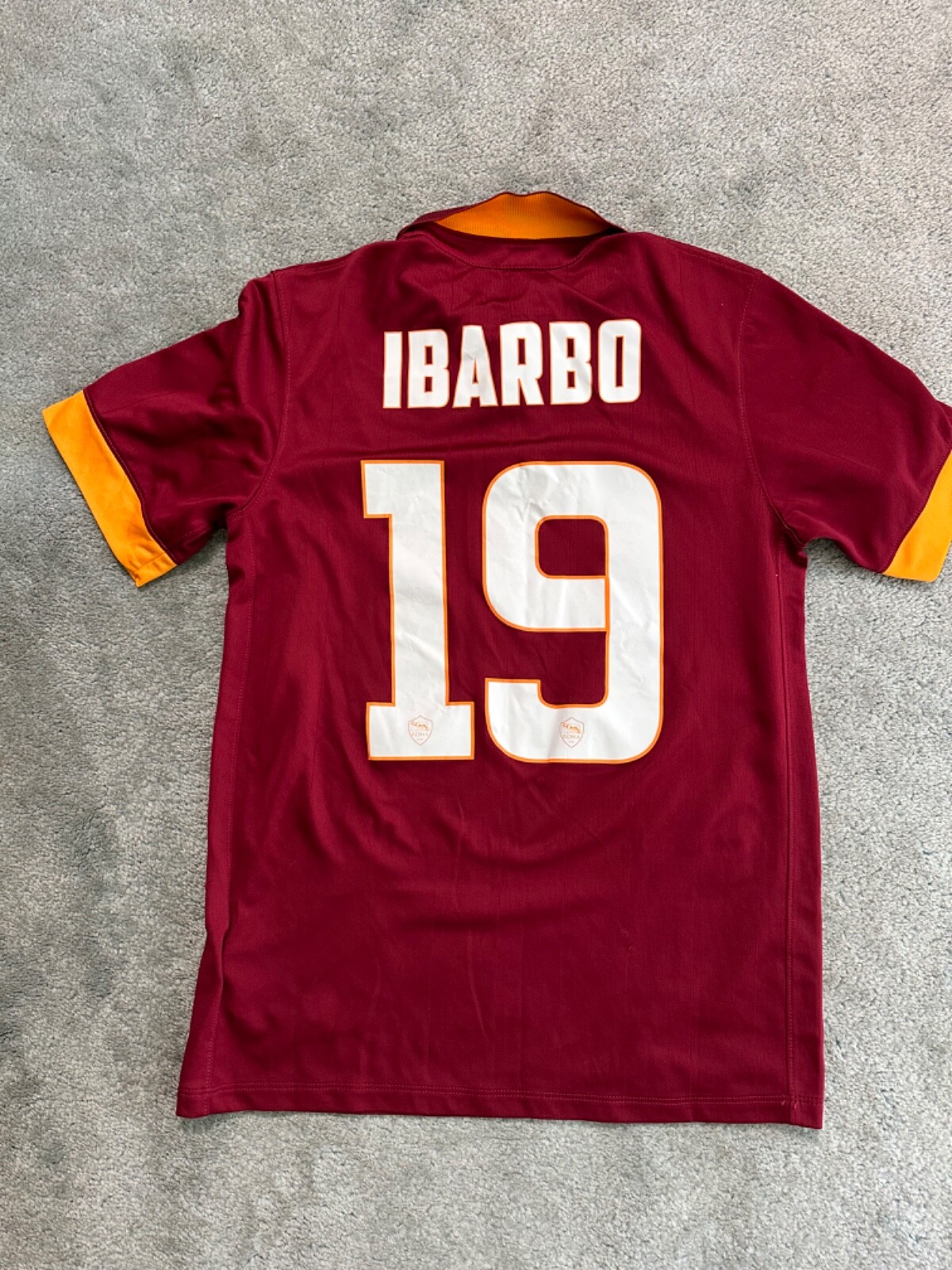 ROMA AS 2014 2015 HOME FOOTBALL SHIRT SOCCER JERSEY sz S #19 VICTOR ...