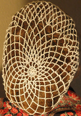 CIVIL WAR, VICTORIAN, Hand Crocheted HAIR NET (SNOOD) 100% COTTON Many ...