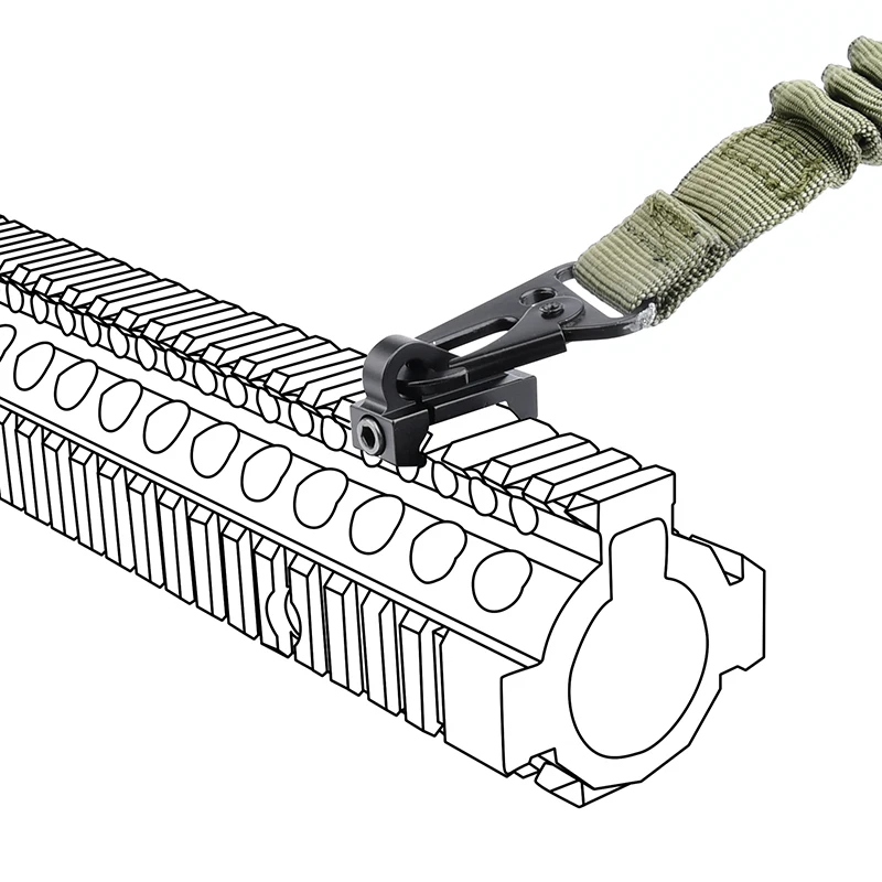 Tactical Straps button Gun Rifle Sling Mount Adapter Weaver Rail 20mm ...