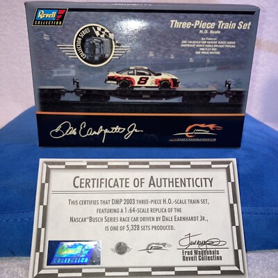 Dale Earnhardt Junior HO scale three-piece train set 2003 DMP | eBay
