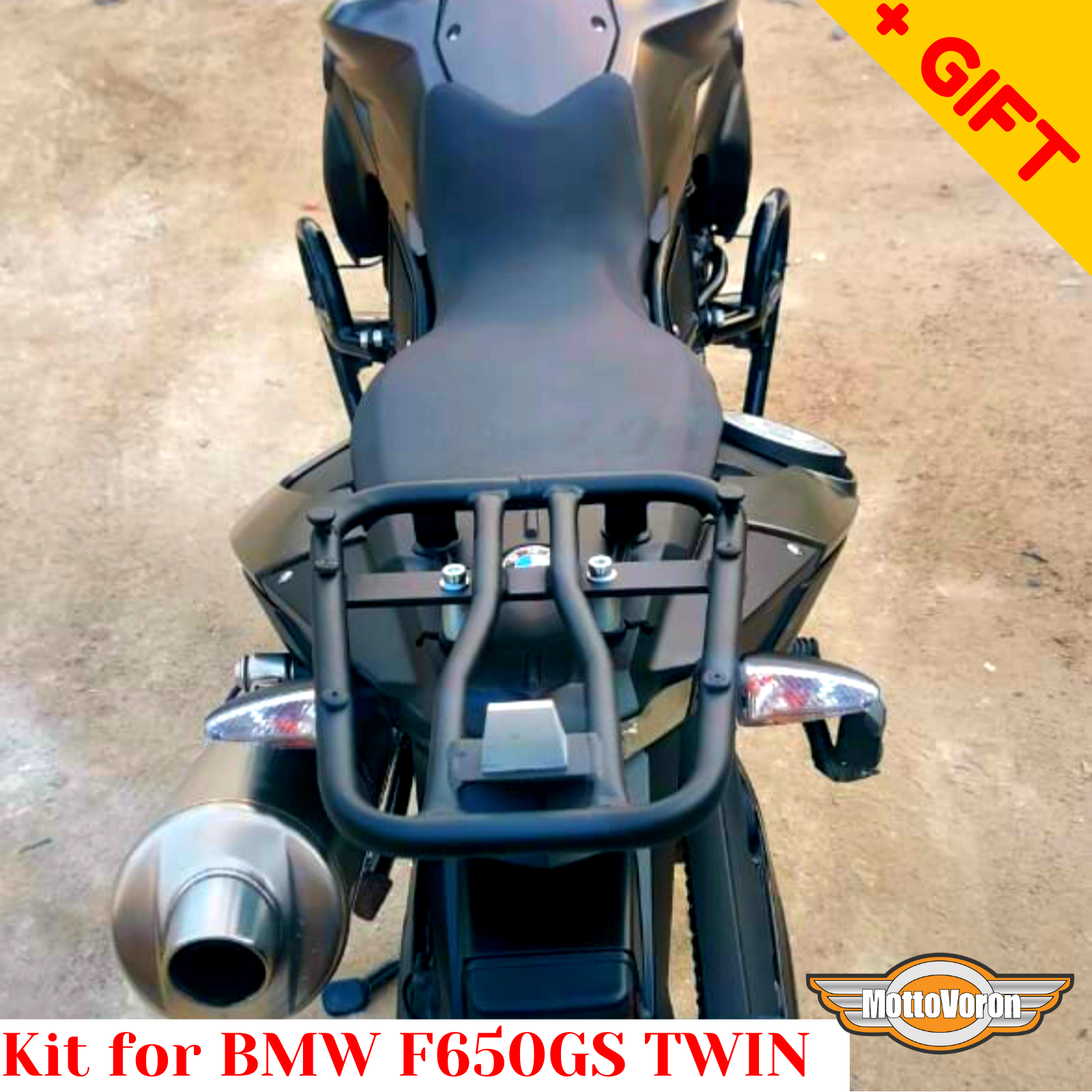 For BMW F650GS TWIN Rear rack Crash bars F 650 GS 800 Engine guard Kit ...