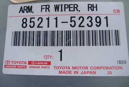 Genuine TOYOTA Front Wiper Arm 85211-52391 Vitz DBA-KSP130 NCP131 ...