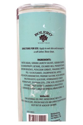 Bolero Hydrating Oil Infused Body Wash Coconut Milk + Lavender 16 OZ ...
