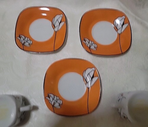 Alpine Cuisine Espresso Cups Saucers Fine Porcelain Set of 3 Germany ...