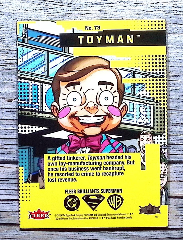 2025 Fleer Brilliants Superman #73 Toyman | eBay