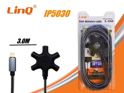 Adaptateur Audio 8-Pin 3.0M LinQ IP5030 Splitter Casque/Microphone 6 ...