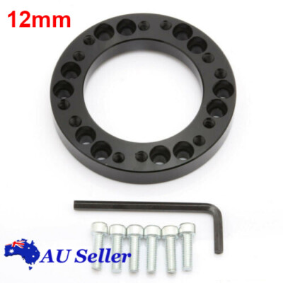 Black Steering Wheel Hub Adapter Spacer Kit For MOMO to NARDI Quick ...
