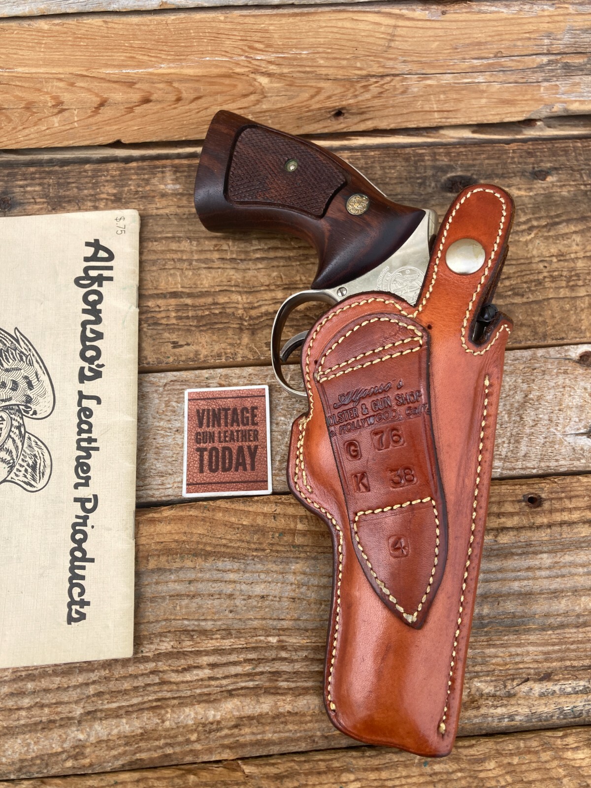 Alfonsos Of Hollywood Suede Lined OWB IWB Holster for Smith S&W K 4" 10 ...