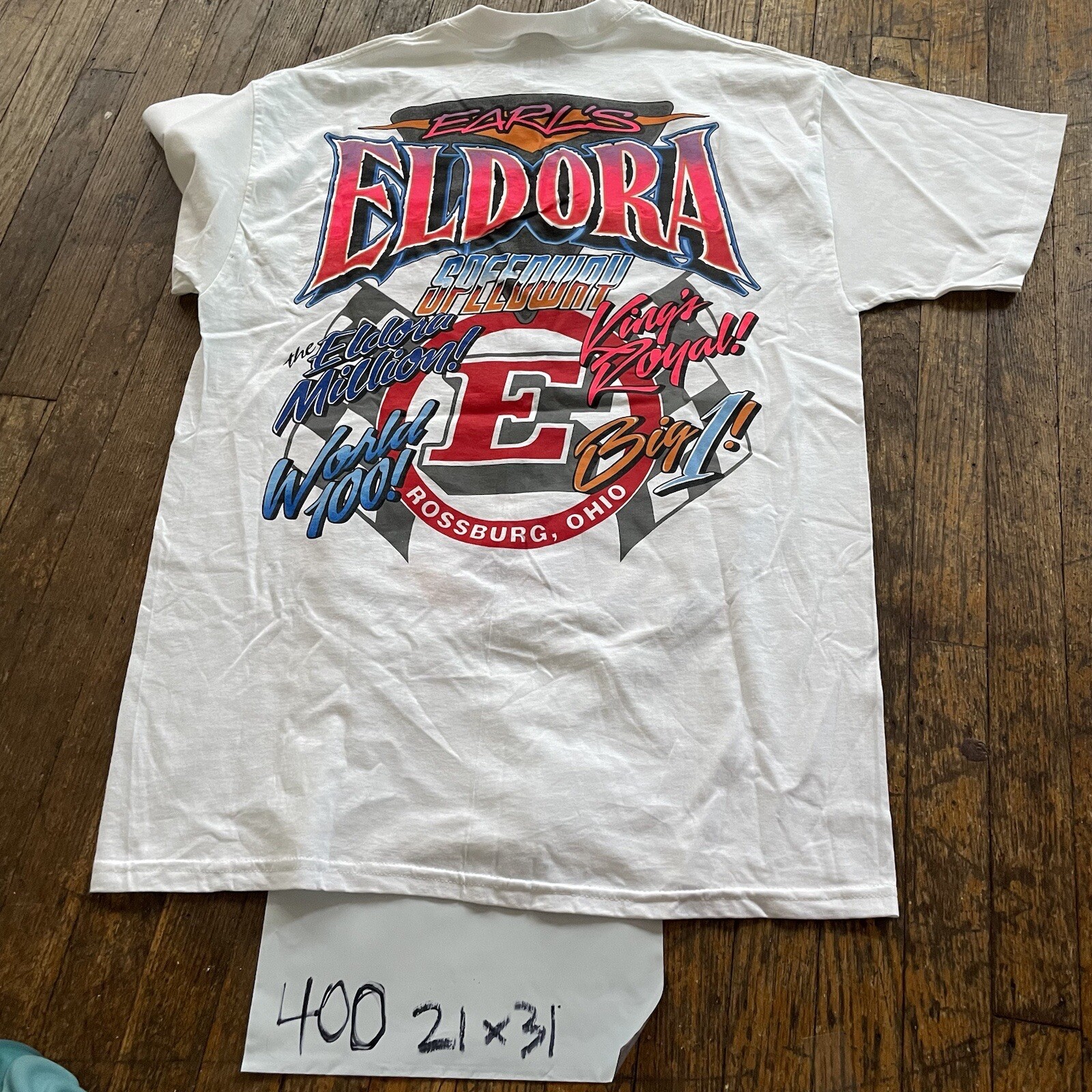 Eldora Speedway 2001 T Shirt New Old Stock Size Large | eBay