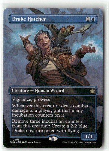 Drake Hatcher Borderless - Foundations MTG NM | eBay