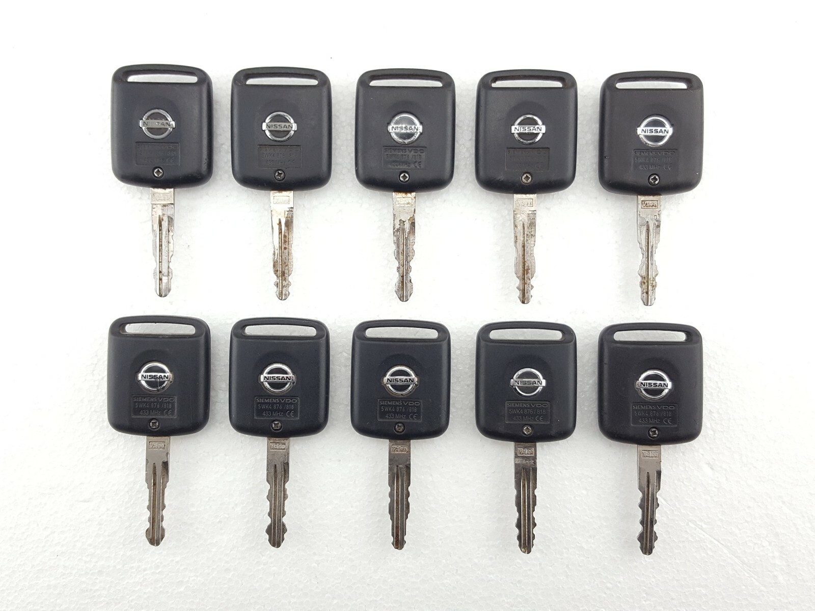 10 x NISSAN NOTE, QASHQAI, Etc. 2 Button Key Fobs Job Lot - Tested ...