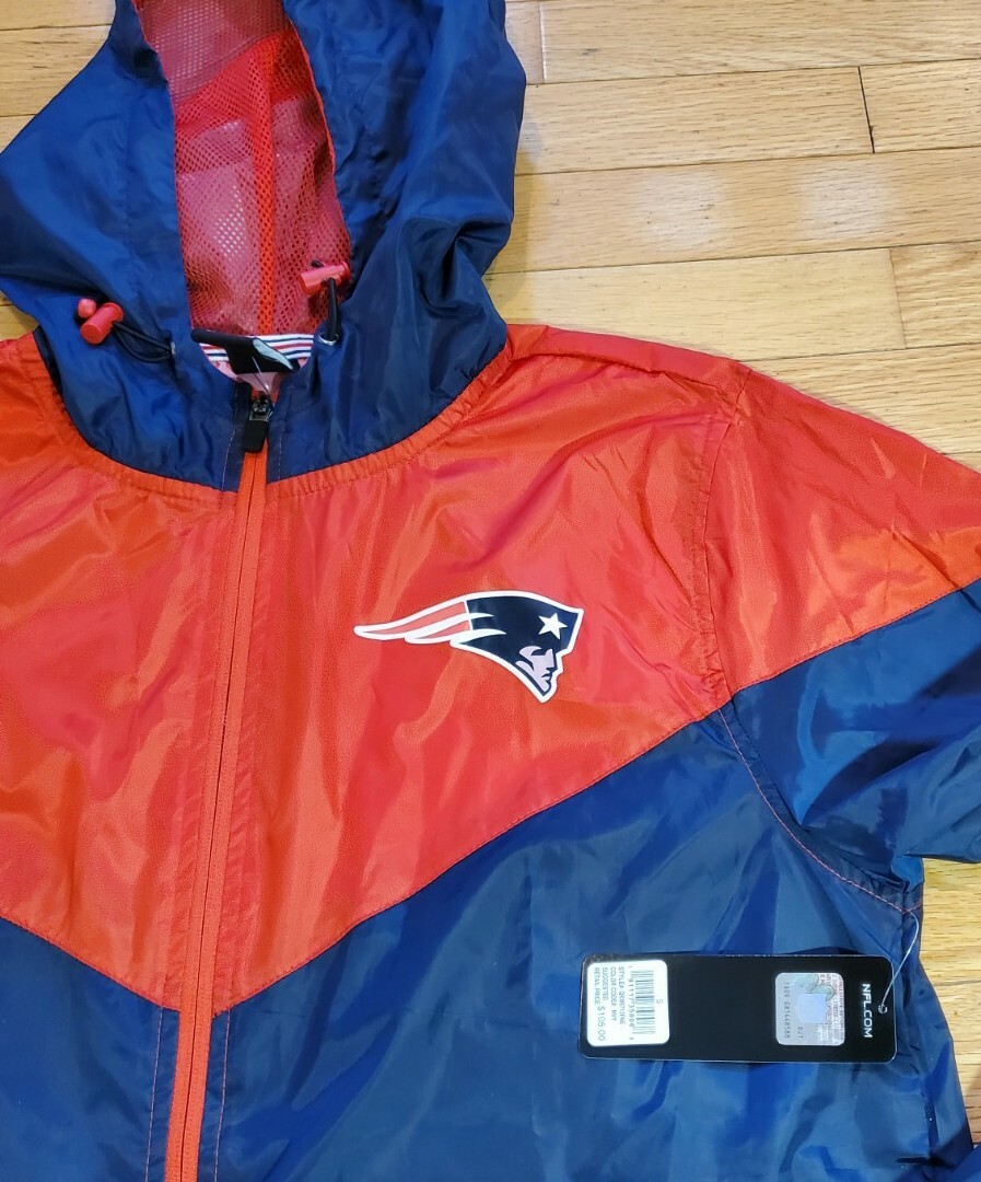New England Patriots Sideline Jacket Windbreaker NFL Apparel Small $105 ...