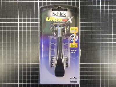 SCHICK ULTRA PLUS X MEN/MEN'S RAZOR-SHAVING HOLDER+2 SPARE BLADES Japan ...