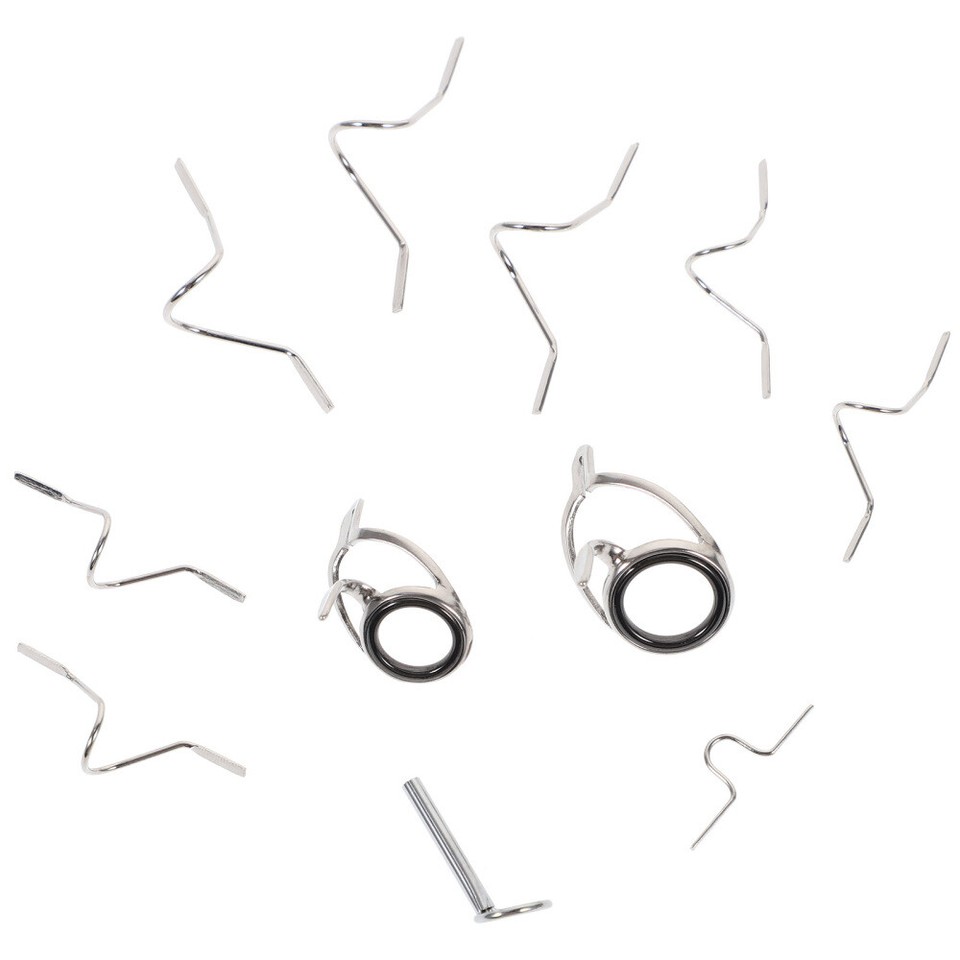 11 Pcs Fishing Accessories Rod Eye Repair Kit Guide Ring Set Tips | eBay