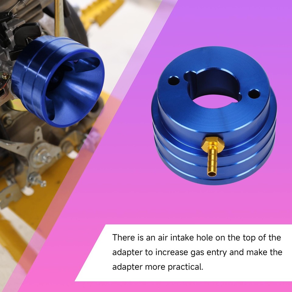 Blue 62mm Air Filter Adapter Kit For Predator 79cc 97cc 80cc 105cc 2 ...