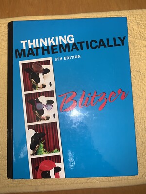 Thinking Mathematically by Robert F. Blitzer (2014, Hardcover ...