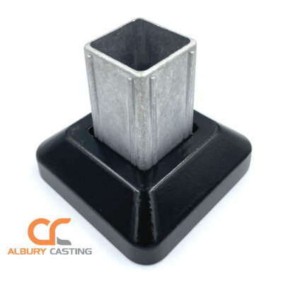 50x50 Aluminium Black 4 Hole Post Base Cover (Shroud) | 4pcs | eBay ...