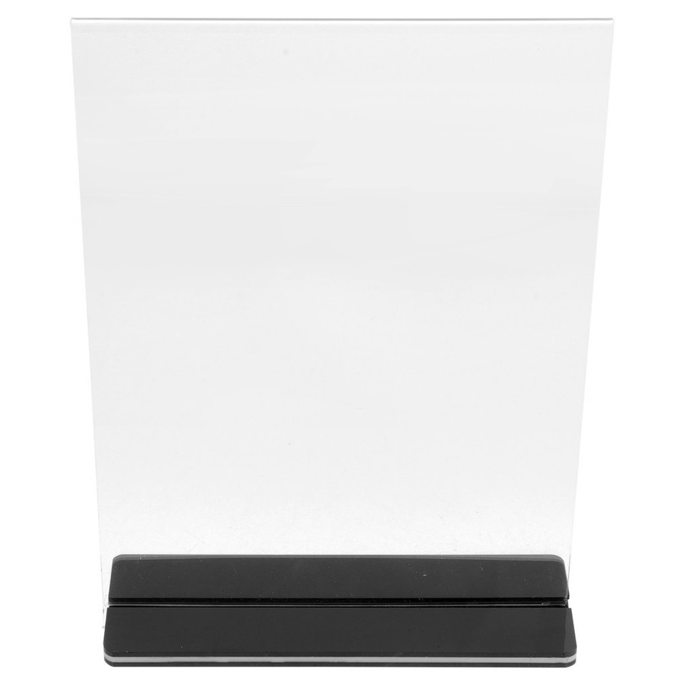 Acrylic Table Sign Holder Transparent Menu Frame Stand Display Frame ...