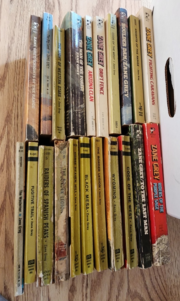 Zane Grey lot of 21 vintage paperbacks mostly from the 1960s & 70s | eBay
