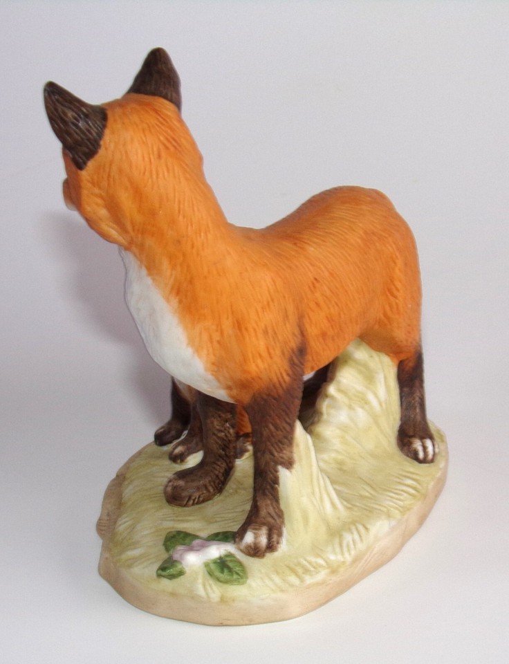 Red Fox figurine HOMCO #1417 Mama Fox with Pup Vintage 4.5 inches Tall ...